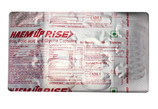 Haem Up Rise Capsule 15's Price, Uses, Side Effects, Composition ...