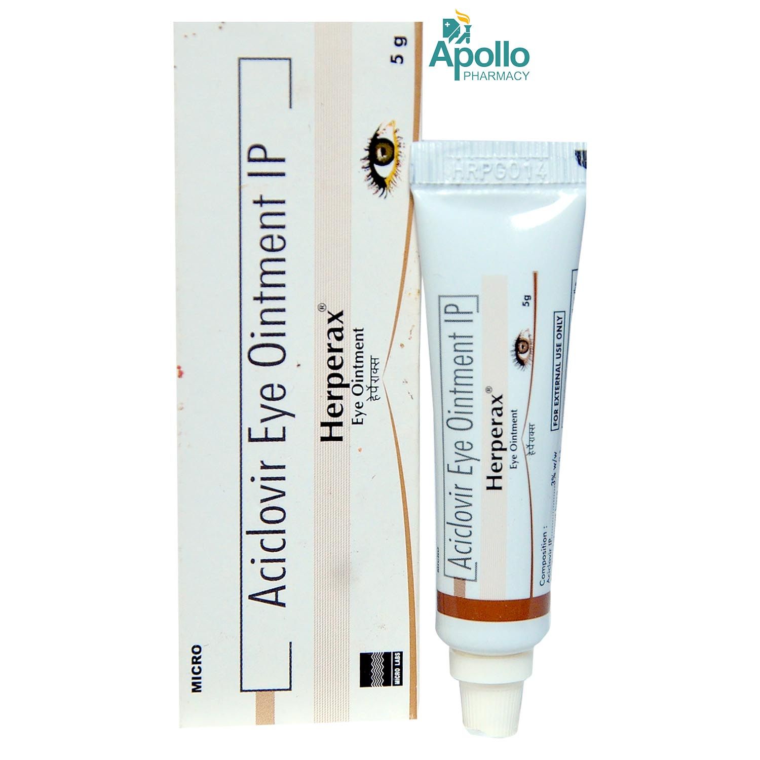 Herperax 3% Eye Ointment 5 gm Price, Uses, Side Effects, Composition ...