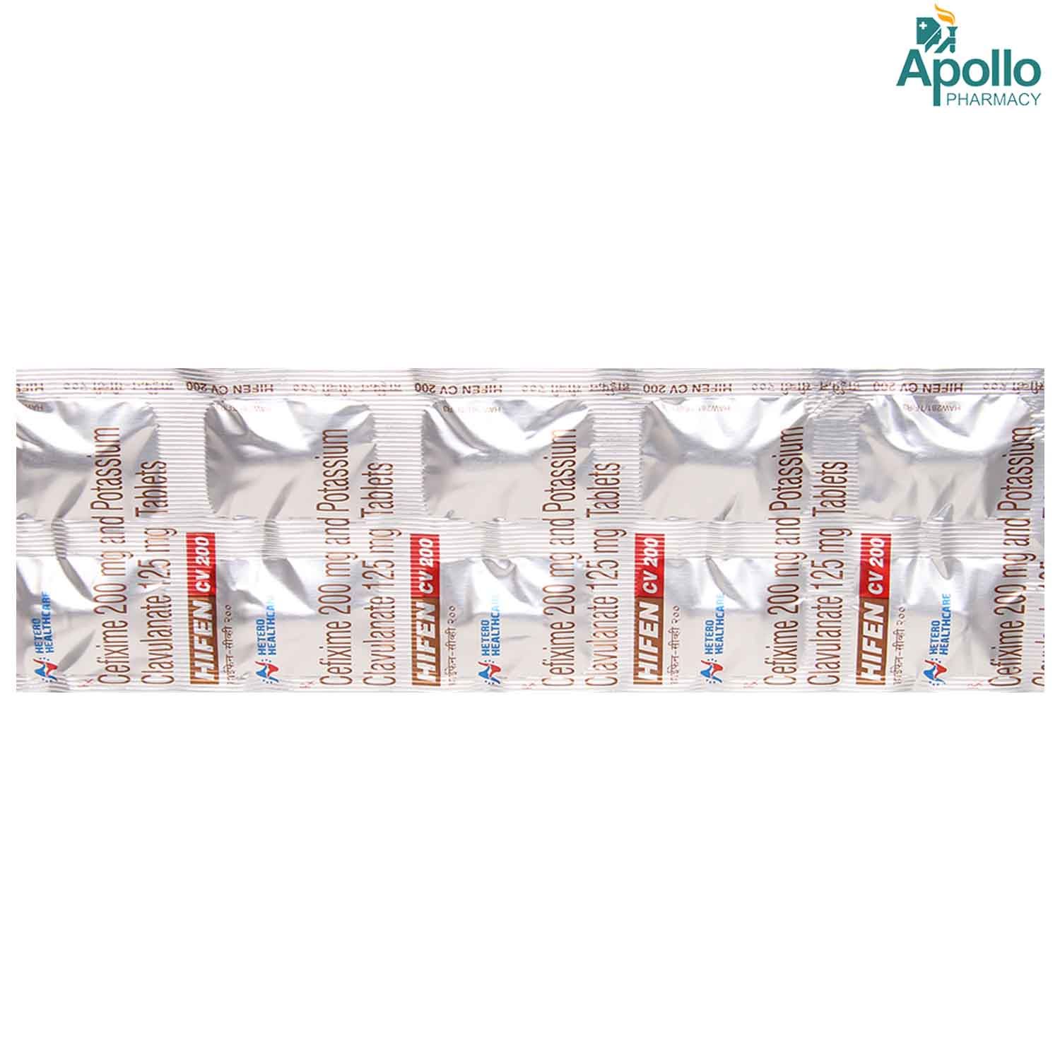 Hifen CV 200 mg Tablet 10's Price, Uses, Side Effects, Composition ...