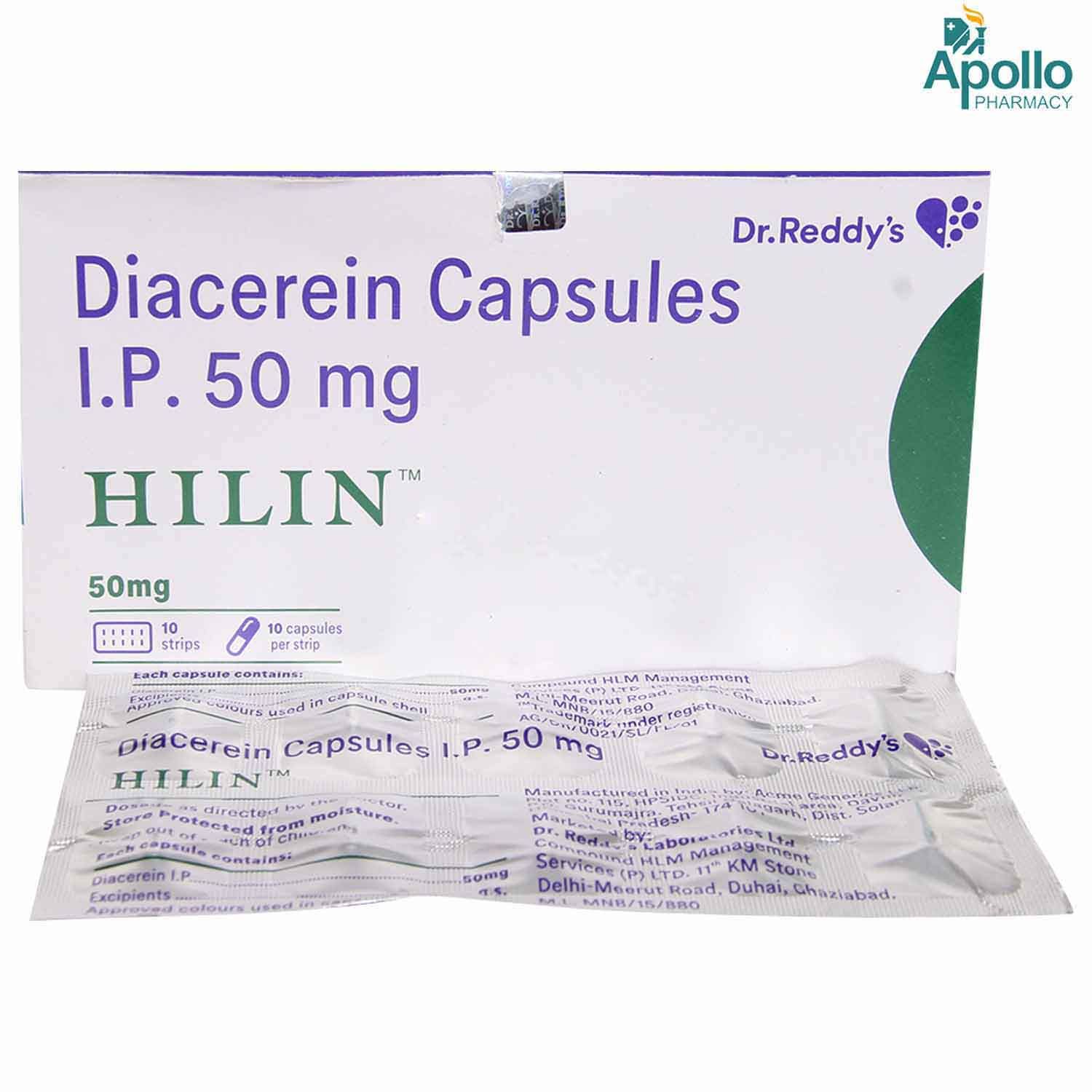 Hilin 50 Capsule 10's Price, Uses, Side Effects, Composition - Apollo ...