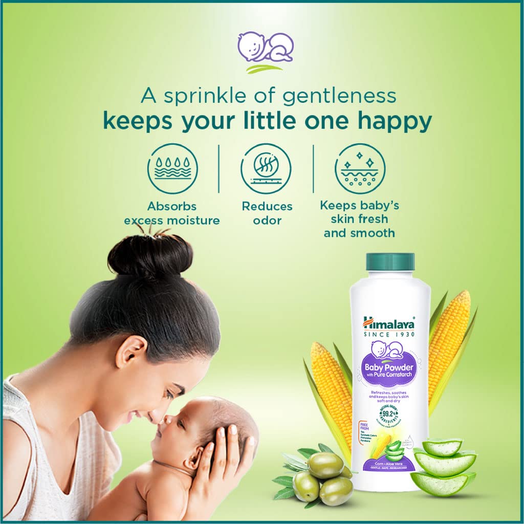 Himalaya Baby Powder with Pure Cornstarch, 100 gm Price, Uses, Side ...