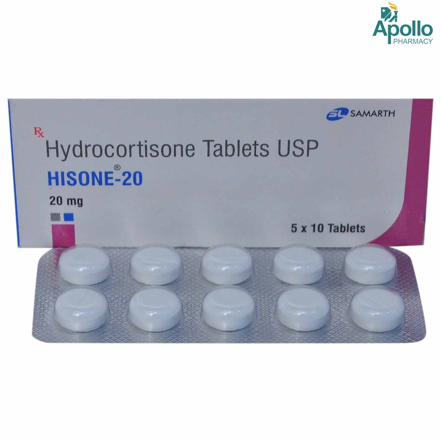 Hisone-20 Tablet 10's Price, Uses, Side Effects, Composition - Apollo ...