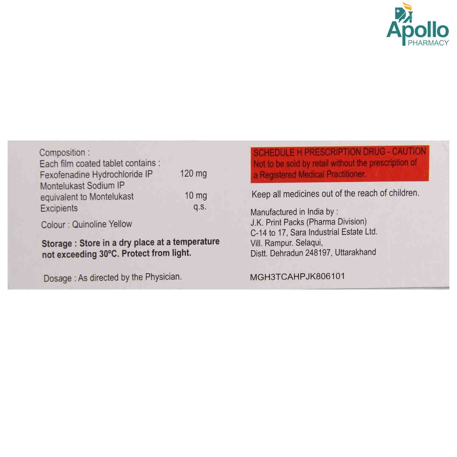 Histakind M Tablet 10's Price, Uses, Side Effects, Composition - Apollo ...