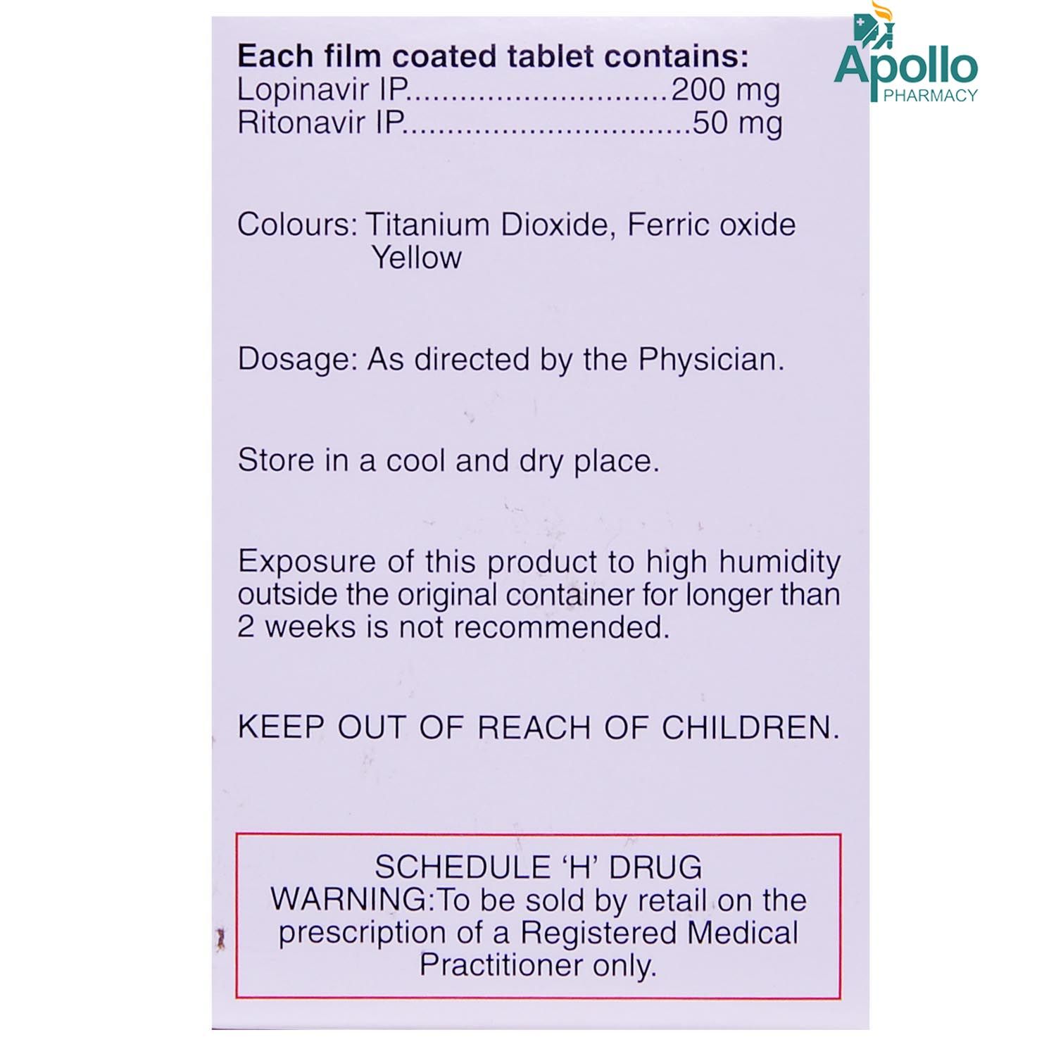 Hivus-LR Tablet 60's Price, Uses, Side Effects, Composition - Apollo ...