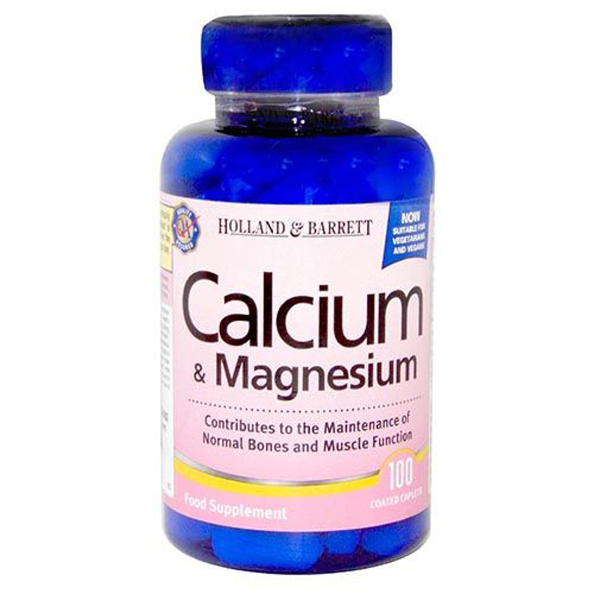 Holland & Barrett Calcium & Magnesium, 100 Capsules Price, Uses, Side ...