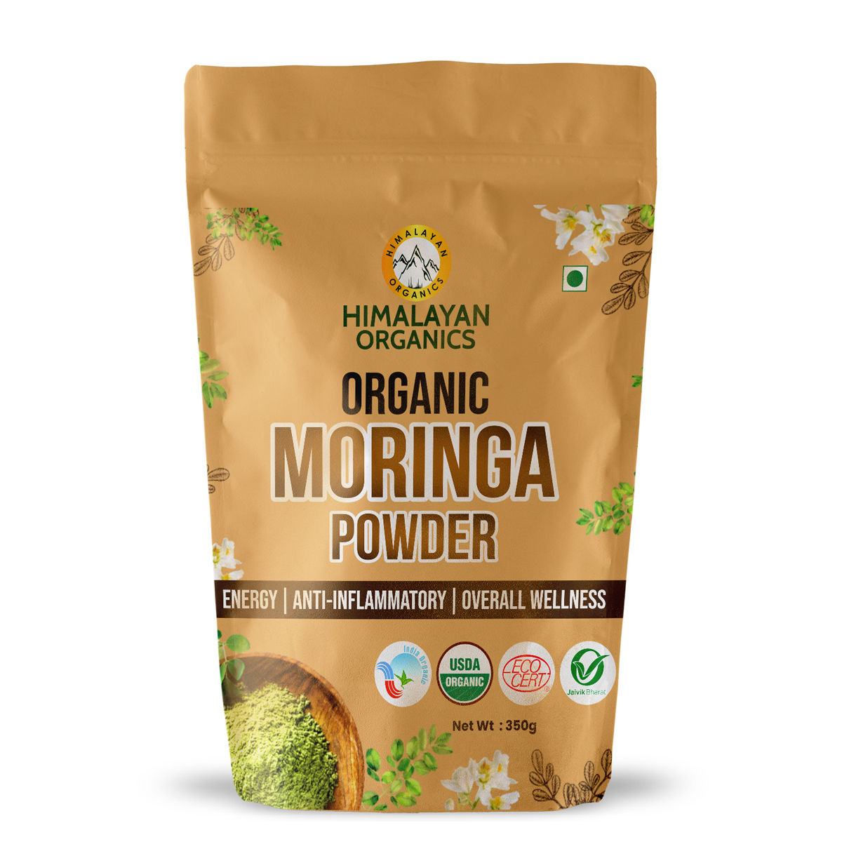 Buy Vlado's Himalayan Organics Organic Moringa Powder, 350 gm | 19 ...