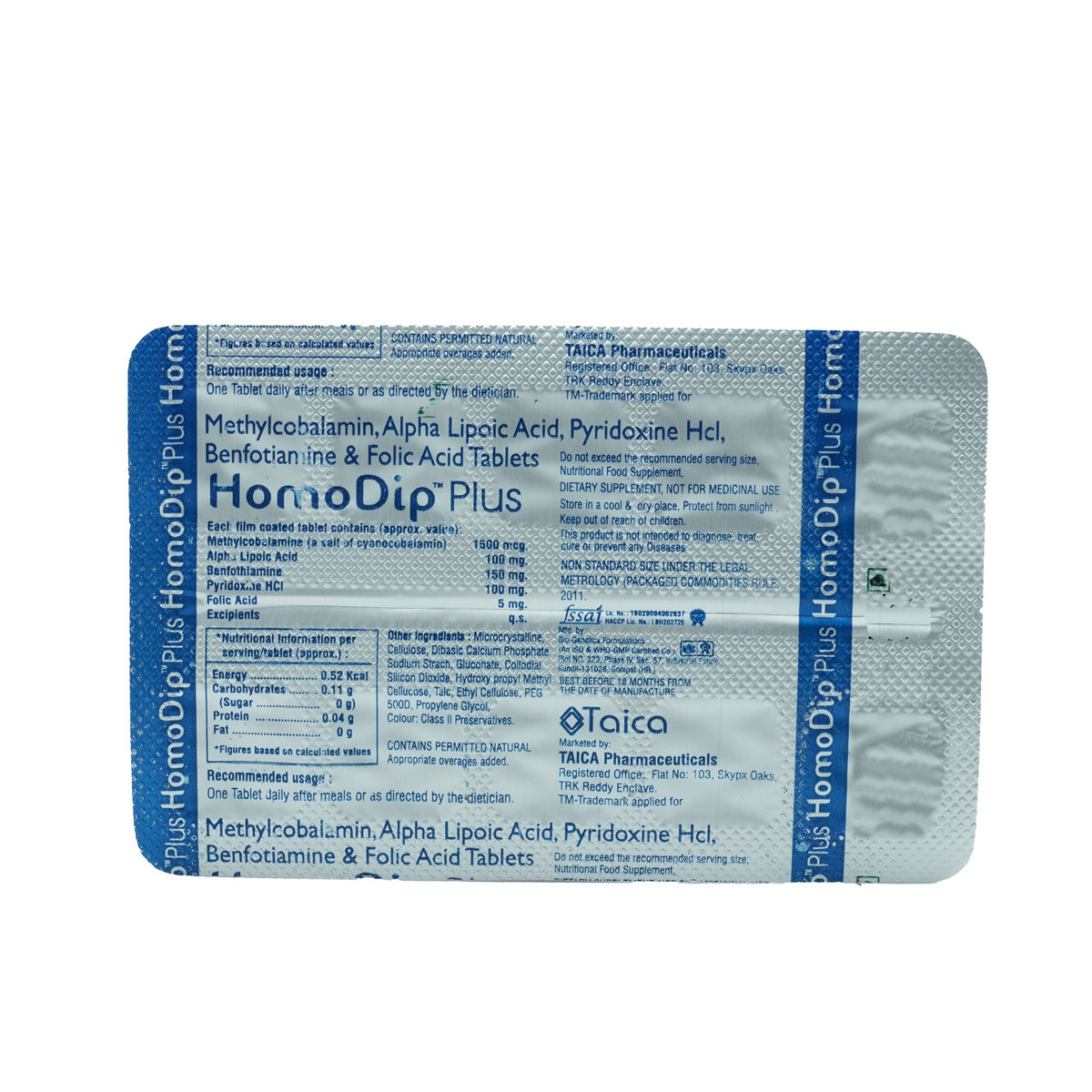 Homodip Plus Tablet 10's Price, Uses, Side Effects, Composition ...