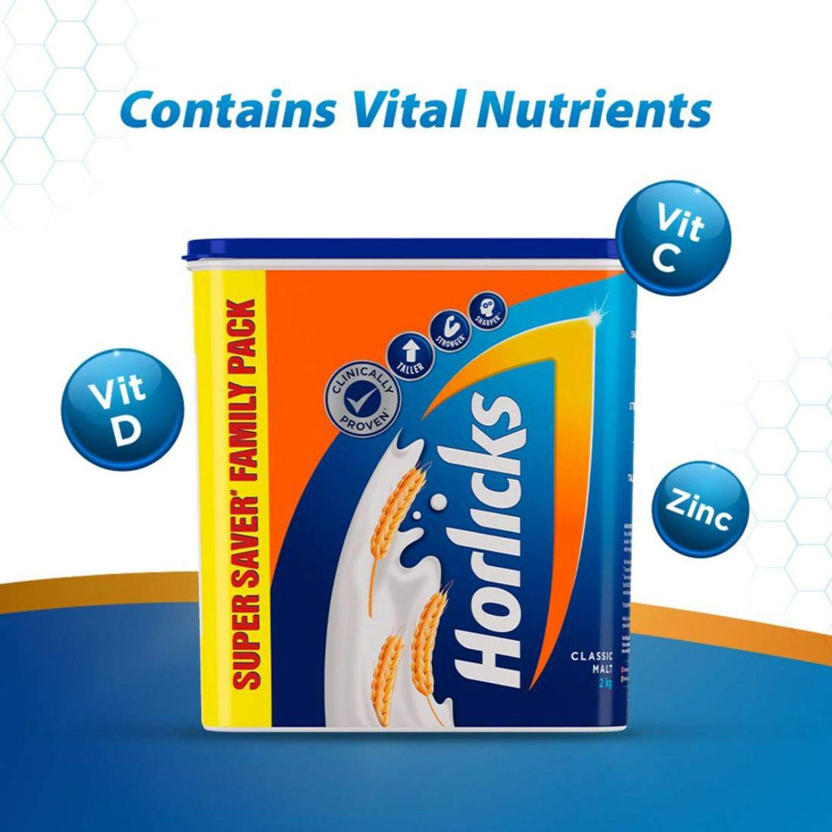 Horlicks Classic Malt Flavour Nutrition Drink Powder, 2 kg Price, Uses ...
