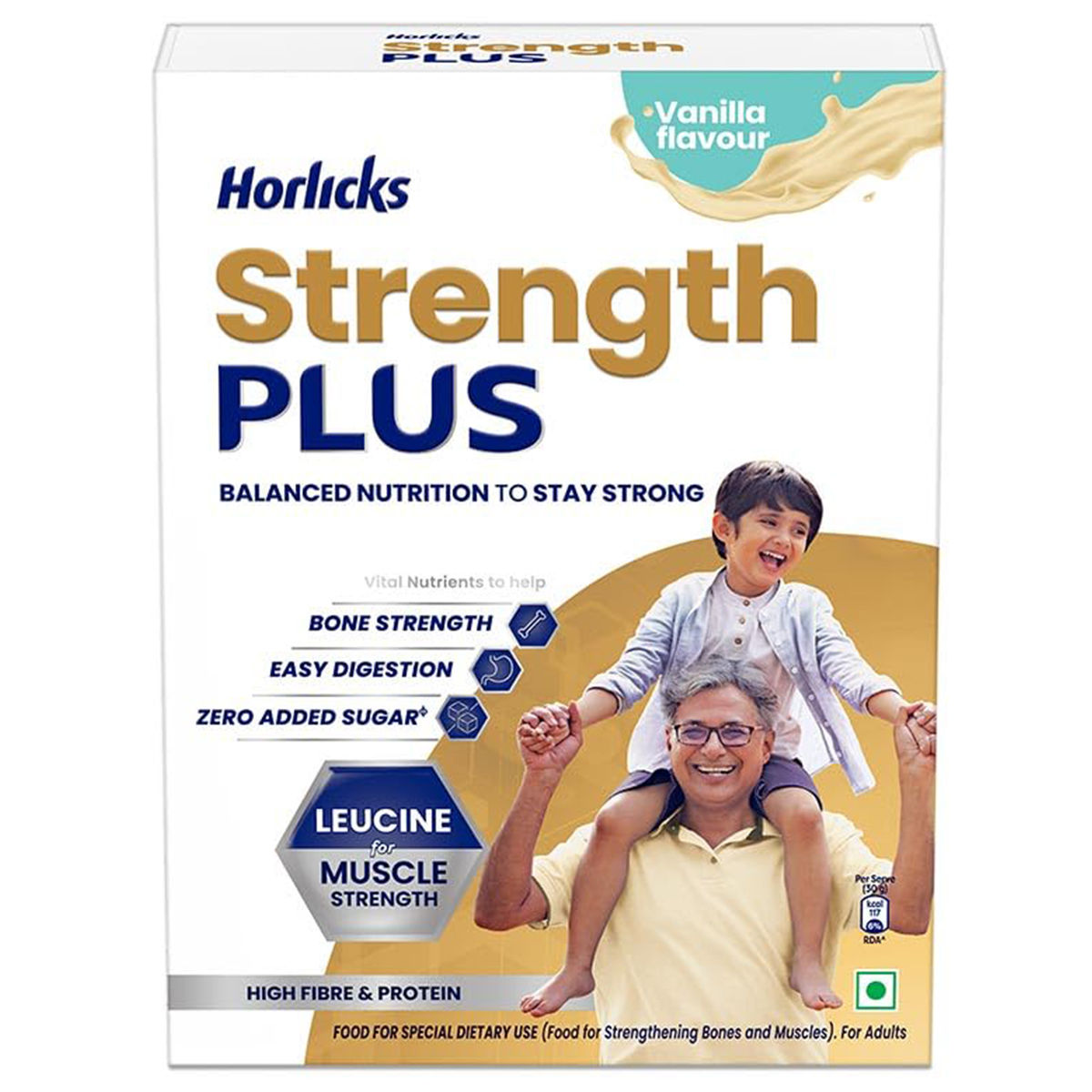 Buy Horlicks Strength Plus Vanilla Flavour Powder 350 gm | 19 Minutes ...