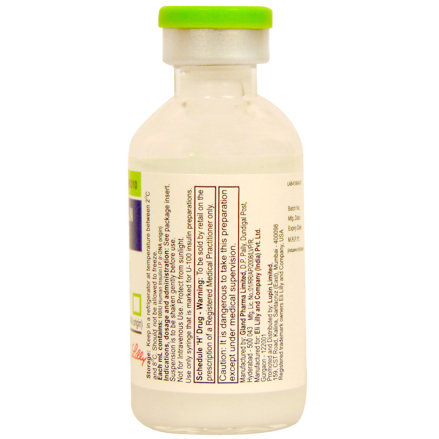HUMINSULIN N 100IU INJECTION Price, Uses, Side Effects, Composition ...