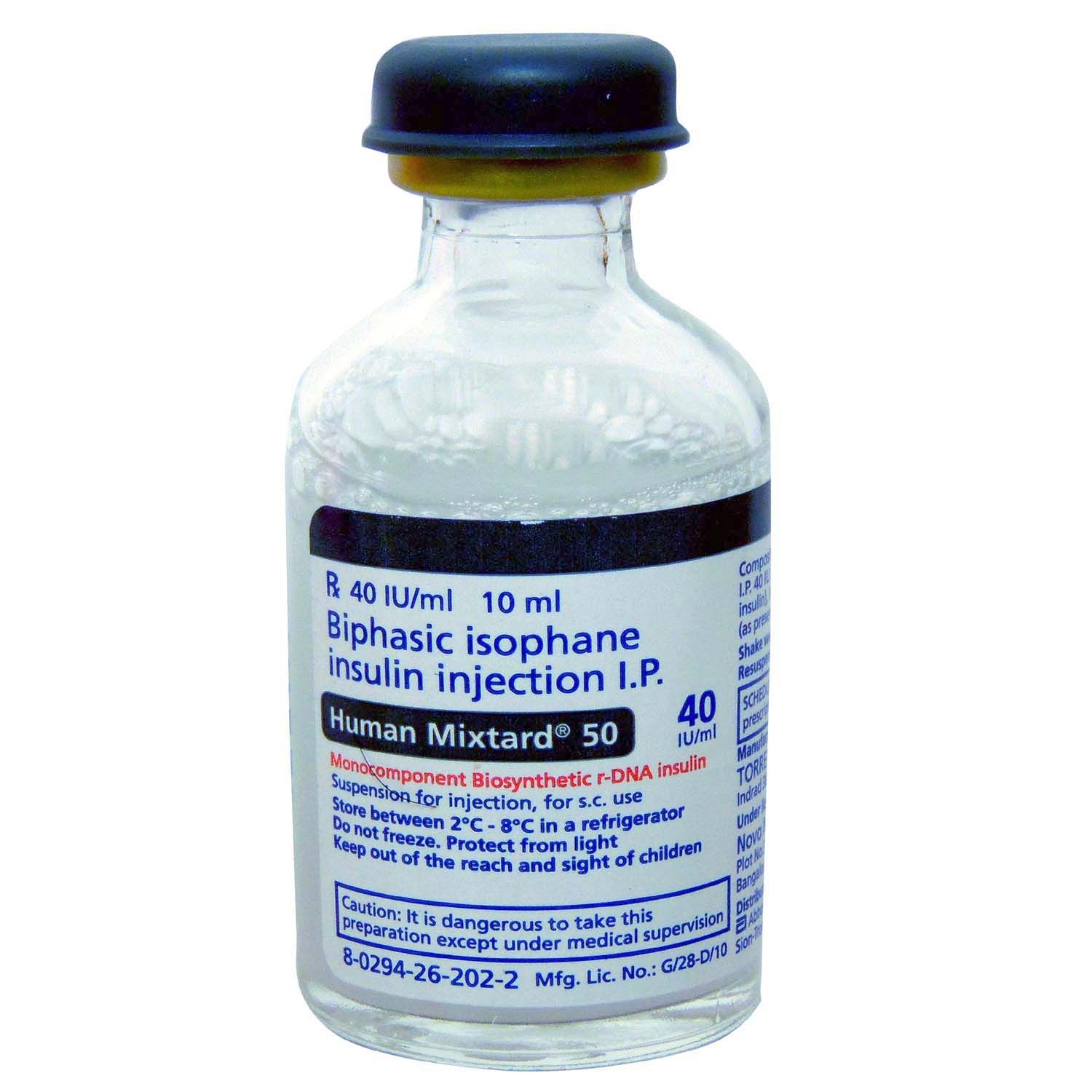 Human Mixtard 50 40IU/ml Injection | Uses, Side Effects, Price | Apollo ...