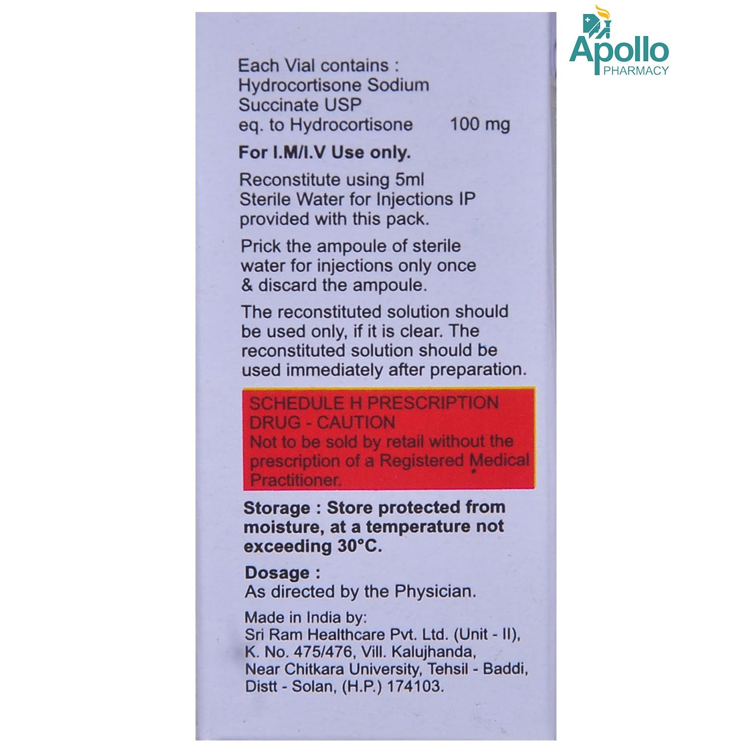 Hycort 100 Injection 1's Price, Uses, Side Effects, Composition ...