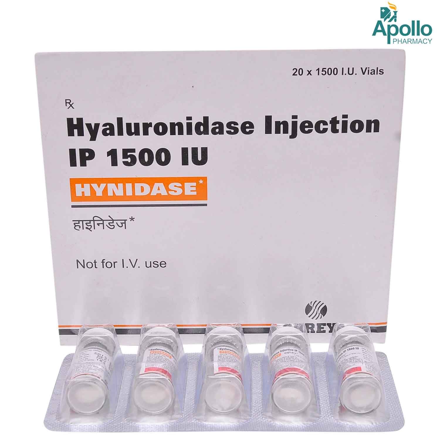 Hynidase 1500IU Injection 1's Price, Uses, Side Effects, Composition ...