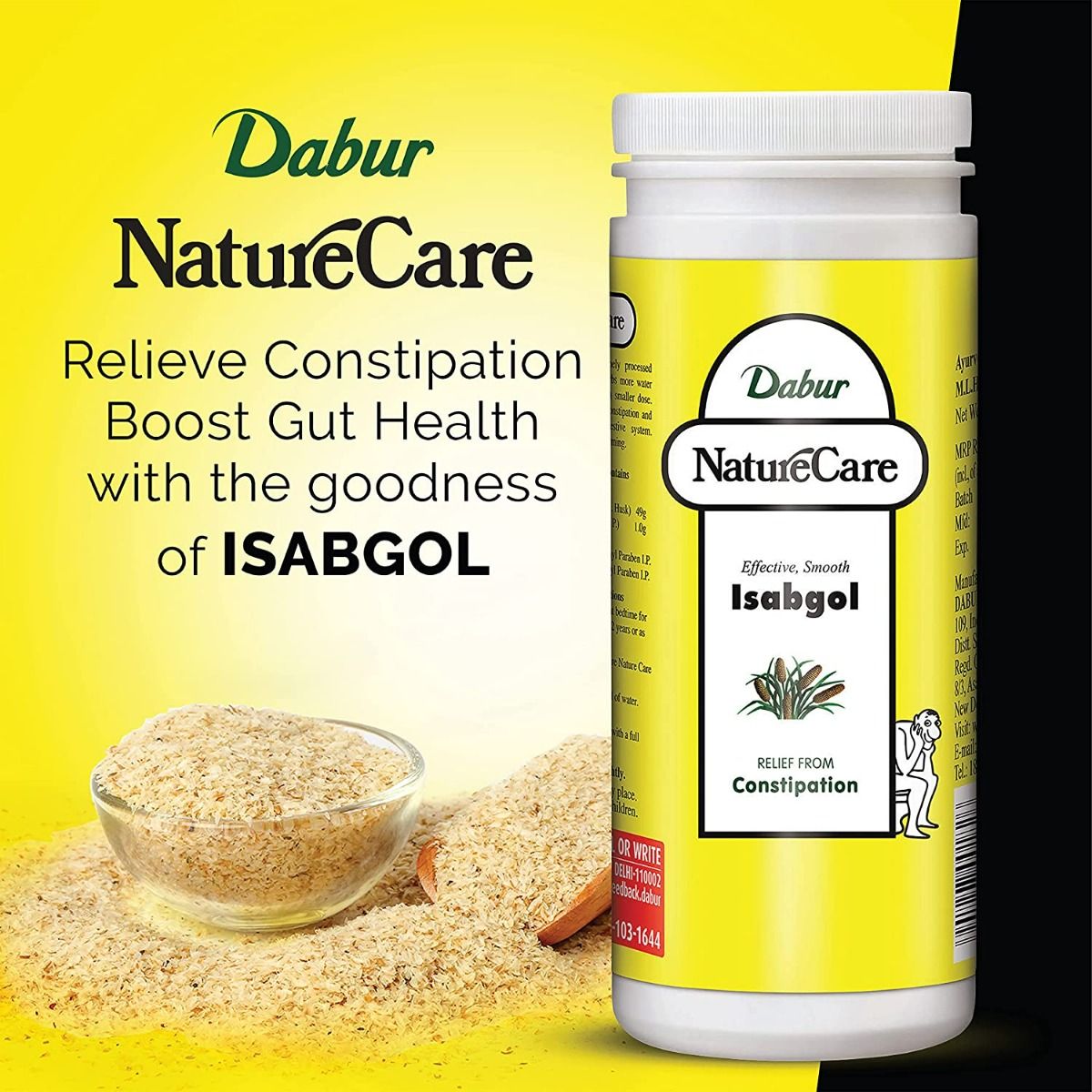 Dabur Nature Care Isabgol, 375 gm Price, Uses, Side Effects ...