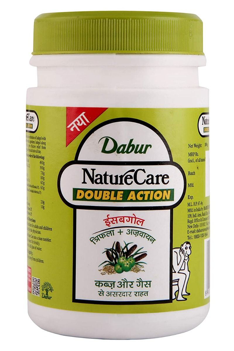 Dabur Nature Care Double Action Isabgol Powder, 100 gm Price, Uses ...