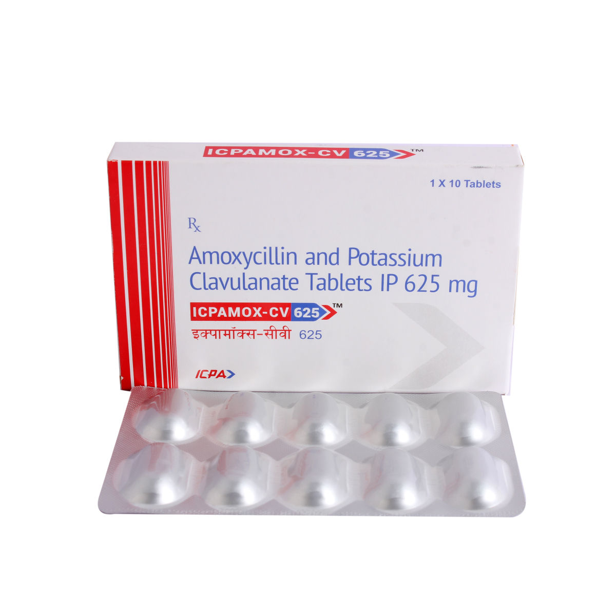 Icpamox-CV 625 Tablet 10's Price, Uses, Side Effects, Composition ...