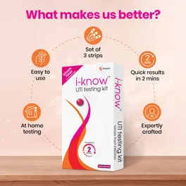 Buy i-know UTI Testing Kit for Urinary Tract Infection, 3 Test Strips ...