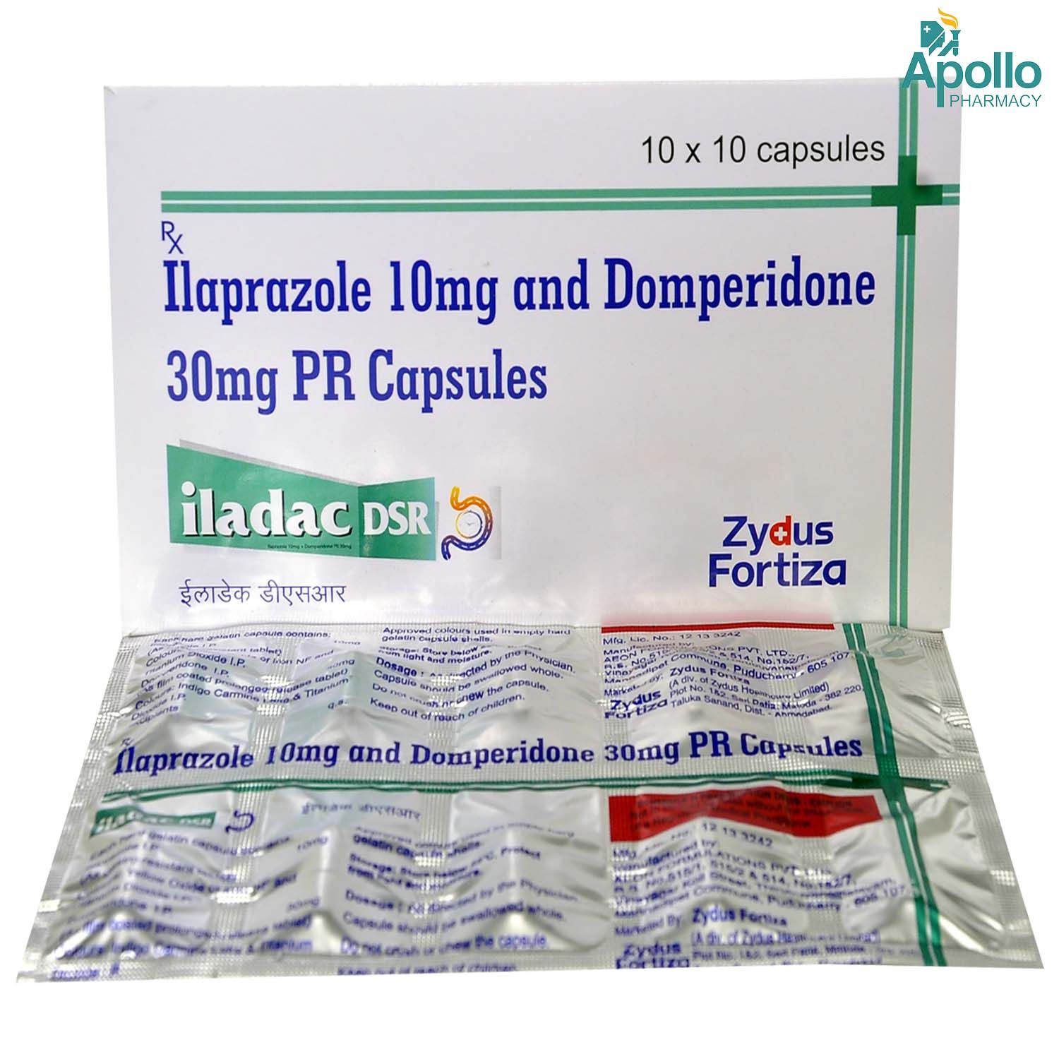 Iladac DSR Capsule 10's Price, Uses, Side Effects, Composition - Apollo ...