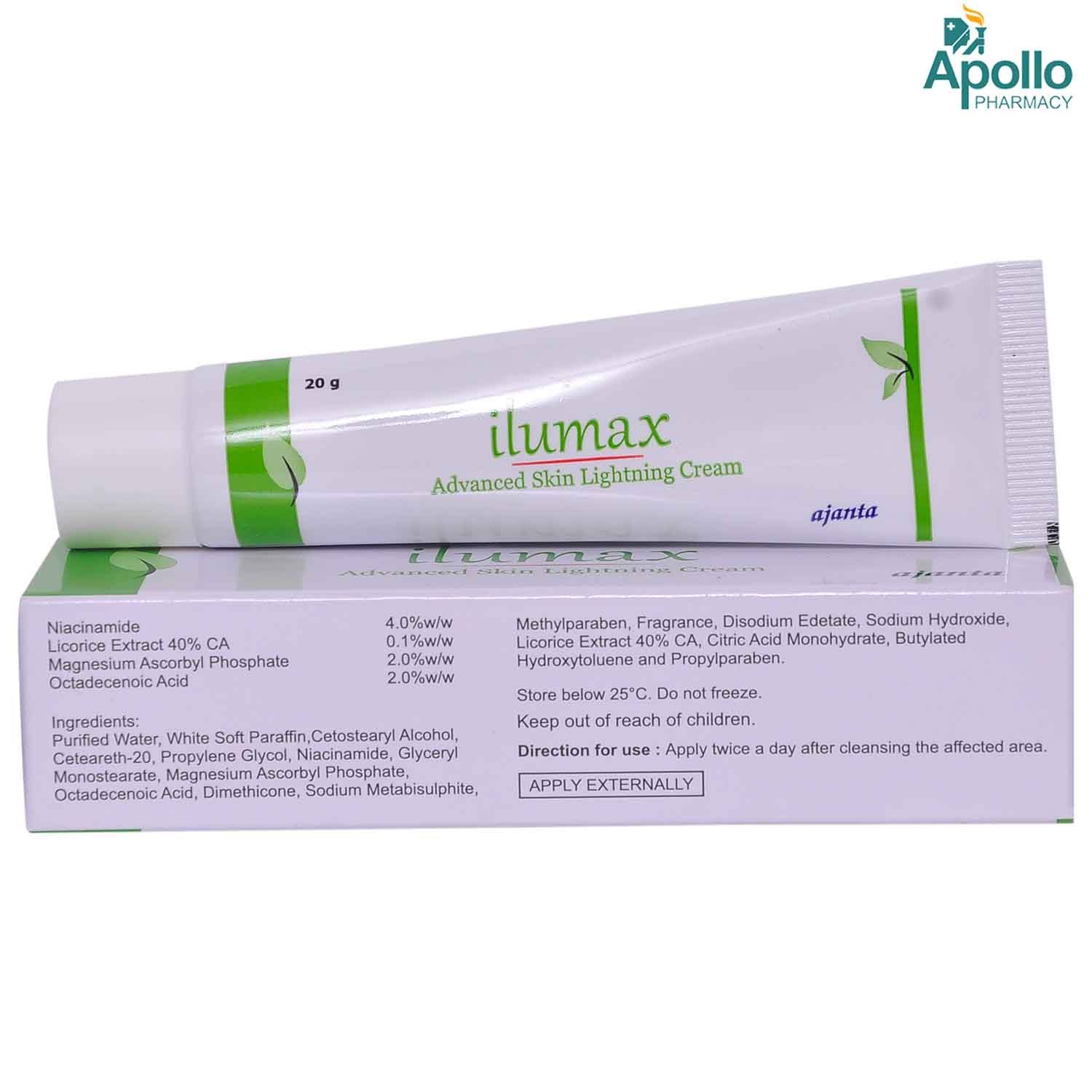 Ilumax Cream 20 gm Price, Uses, Side Effects, Composition - Apollo Pharmacy