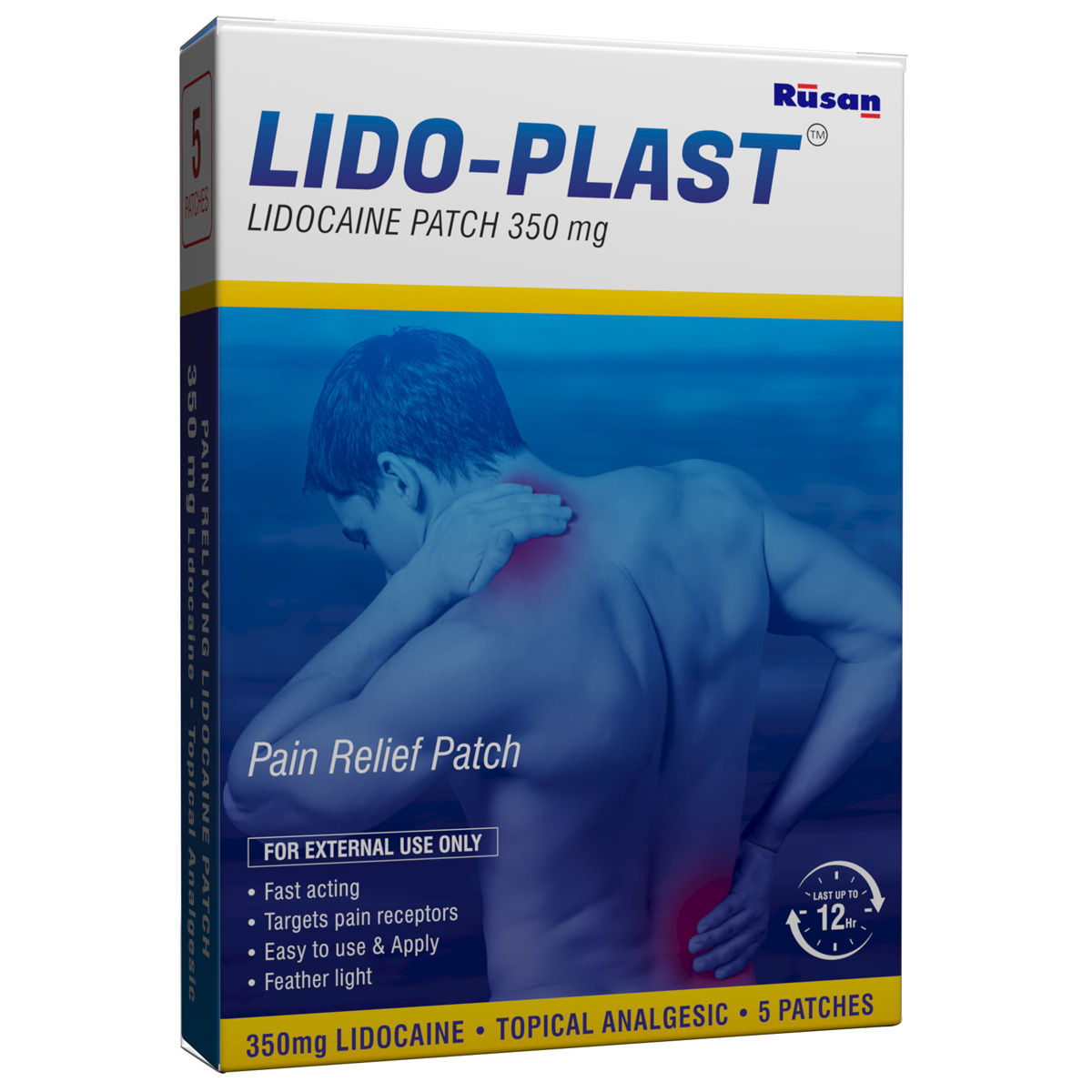 Buy Lido-Plast 350 mg Pain Relief Patch | 19 Minutes Delivery | Apollo ...