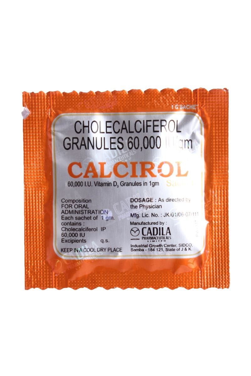 Calcirol Sachet 1 gm Price, Uses, Side Effects, Composition - Apollo ...