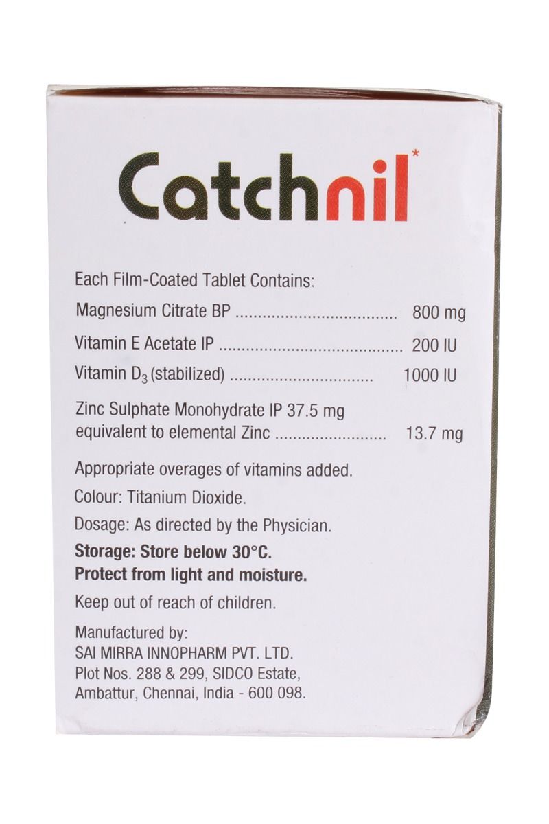Catchnil Tablet 10's Price, Uses, Side Effects, Composition - Apollo ...