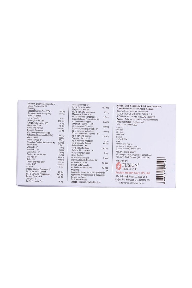 Zestovit 4G Capsule 10's Price, Uses, Side Effects, Composition ...