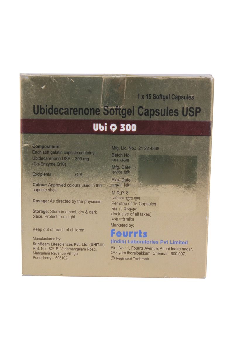 Ubi Q 300 Capsule 10's Price, Uses, Side Effects, Composition - Apollo ...