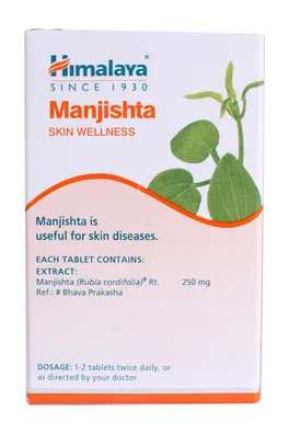 Buy Himalaya Manjishtha, 60 Tablets | 19 Minutes Delivery | Apollo Pharmacy