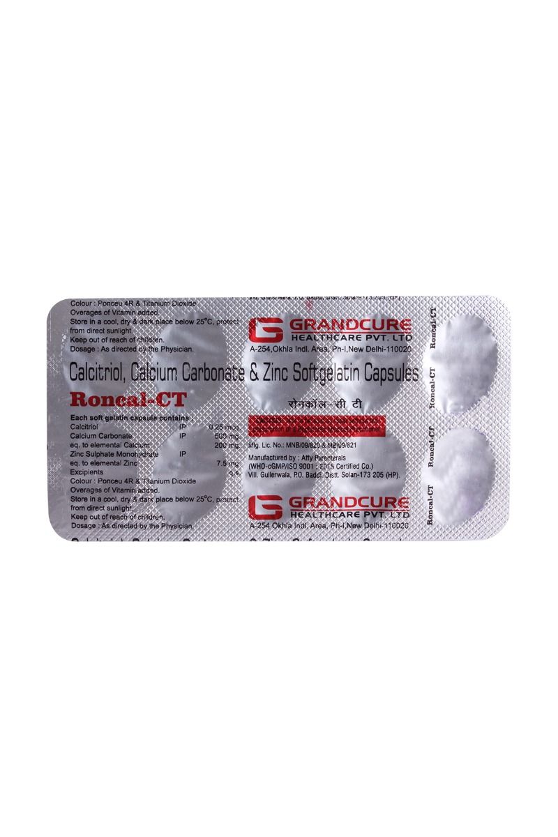 RONCAL CT CAPSULE | Uses, Side Effects, Price | Apollo Pharmacy