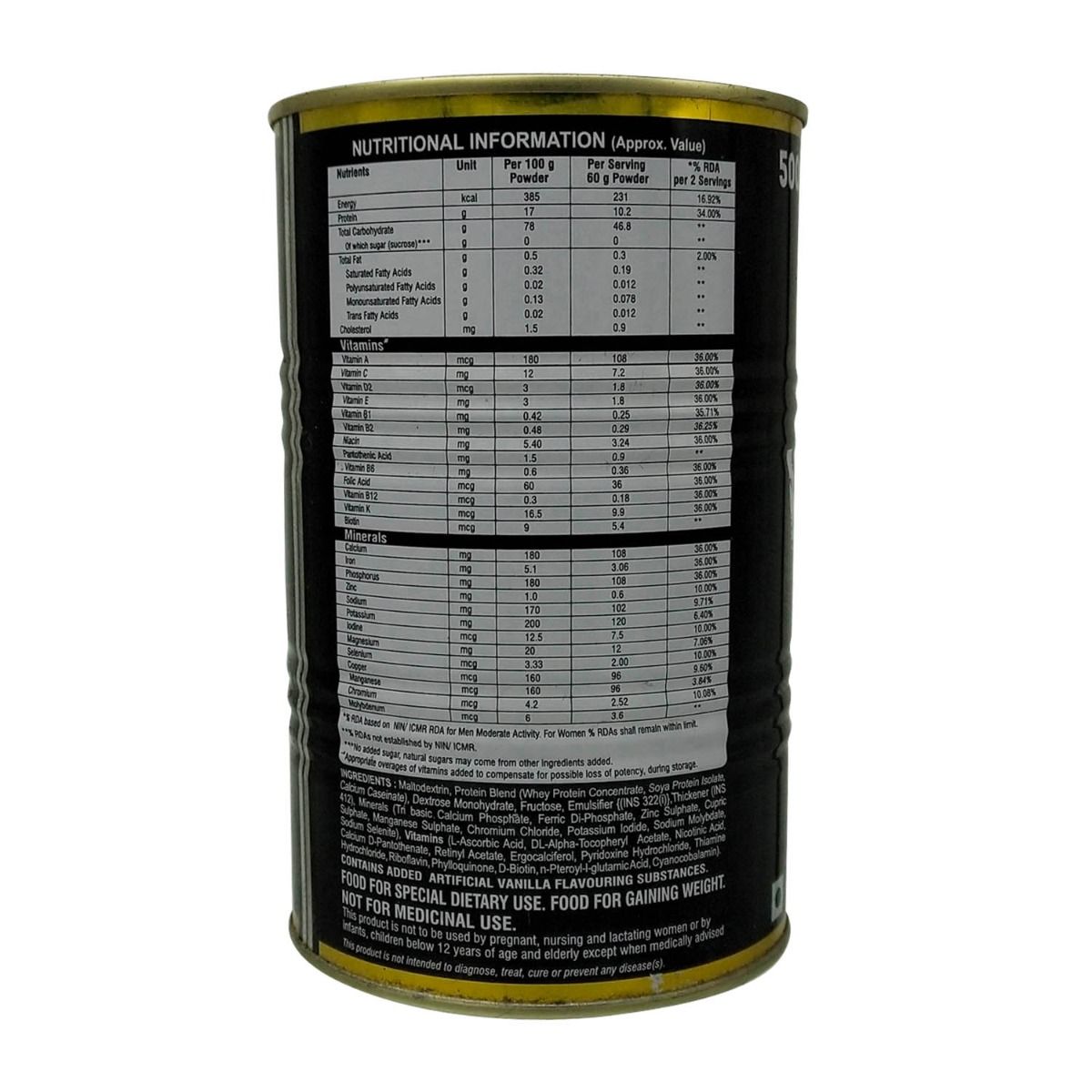 Apollo Life Weight Gainer Vanilla Flavour Powder, 500 gm Price, Uses ...