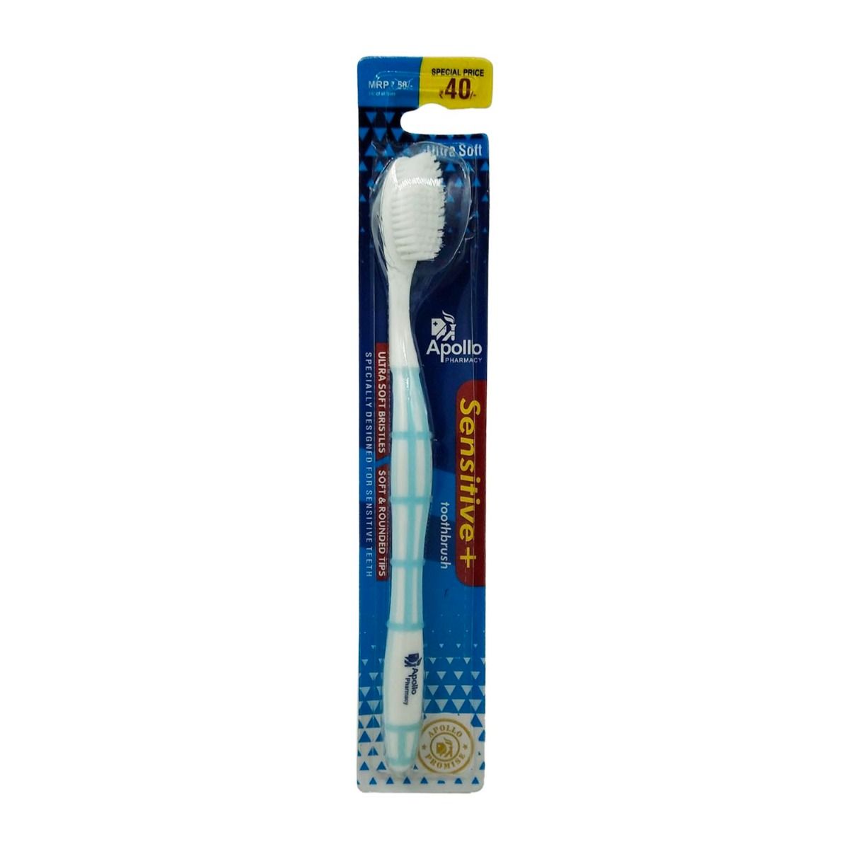 Apollo Pharmacy Sensitive+ Toothbrush, 1 Count Price, Uses, Side ...