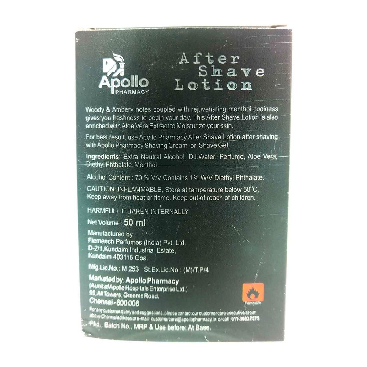 Apollo Pharmacy Rejuvenating Aloe Vera After Shave Lotion, 50 ml Price ...