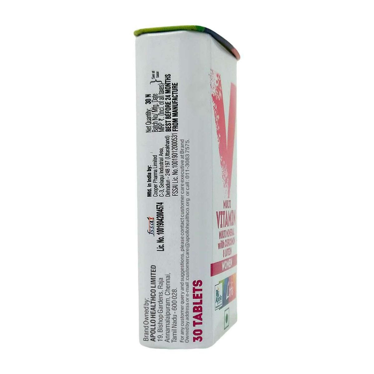 Buy Apollo Life Multivitamin for Women, 30 Tablets | 19 Minutes ...