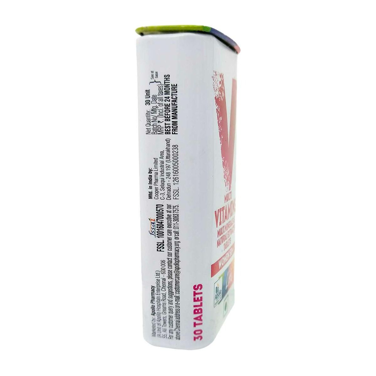 Apollo Life 50+ Women Multi Vitamin, 30 Tablets Price, Uses, Side ...