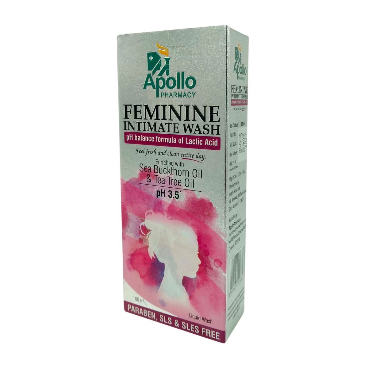 Apollo Pharmacy Feminine Intimate Wash, 100 ml Price, Uses, Side ...