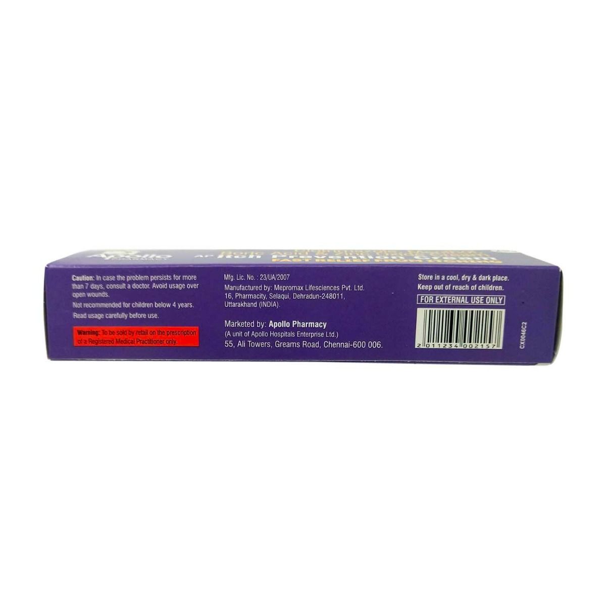 Apollo Pharmacy Itch Prevention Cream, 25 gm Price, Uses, Side Effects ...