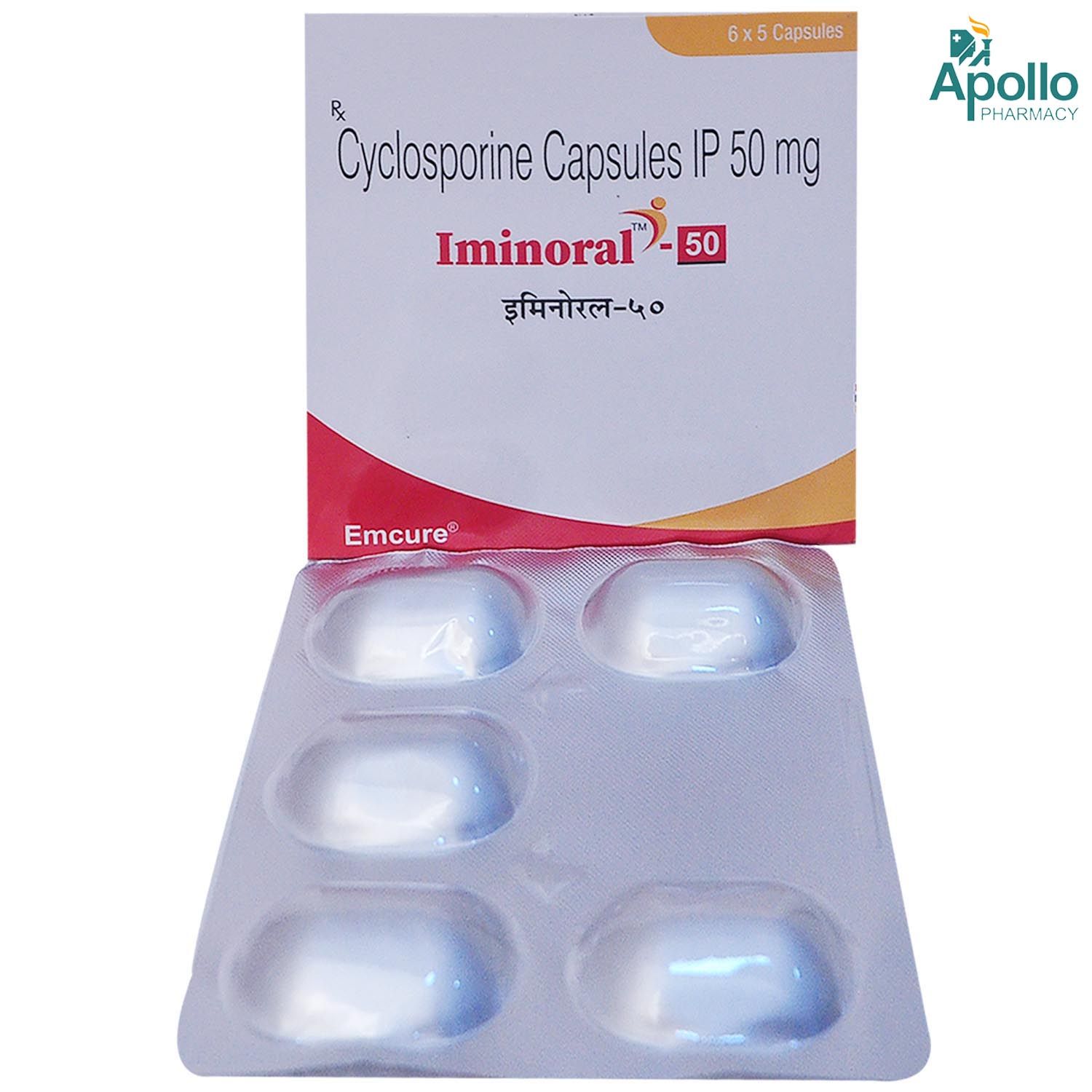Iminoral 50 Capsule 5's Price, Uses, Side Effects, Composition - Apollo ...