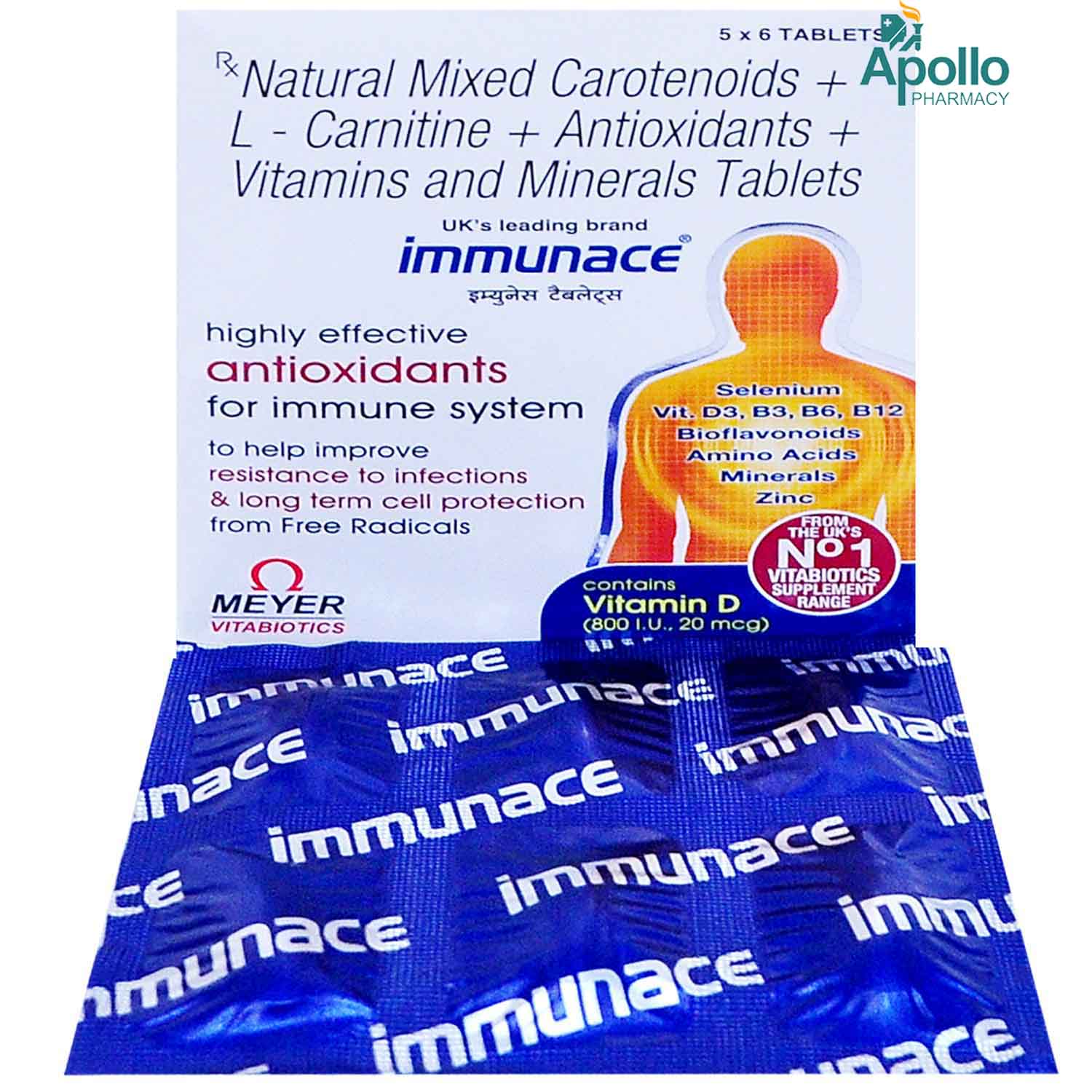 Immunace Tablet 6's Price, Uses, Side Effects, Composition - Apollo ...