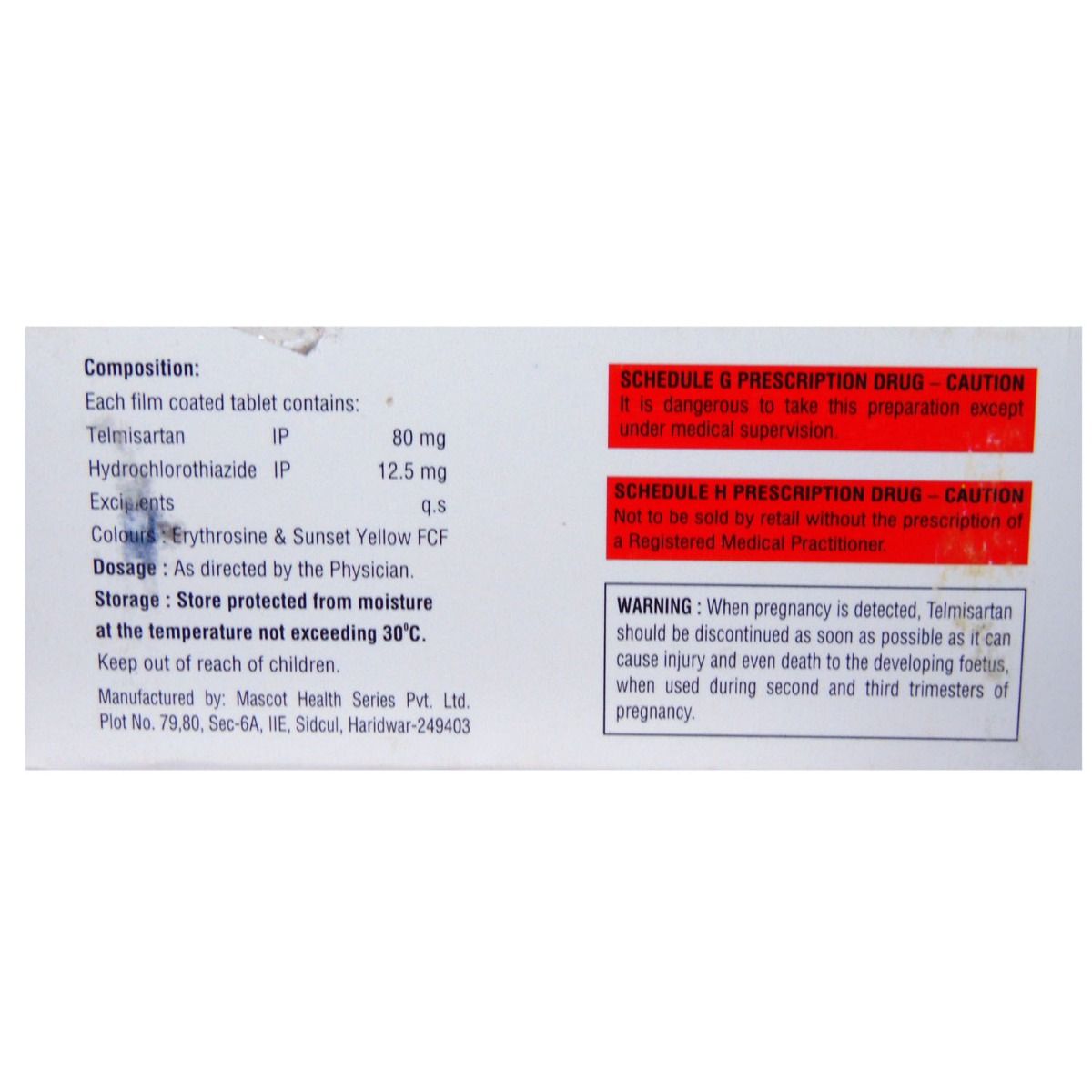 Inditel H 80 Tablet 10's Price, Uses, Side Effects, Composition - Apollo Pharmacy