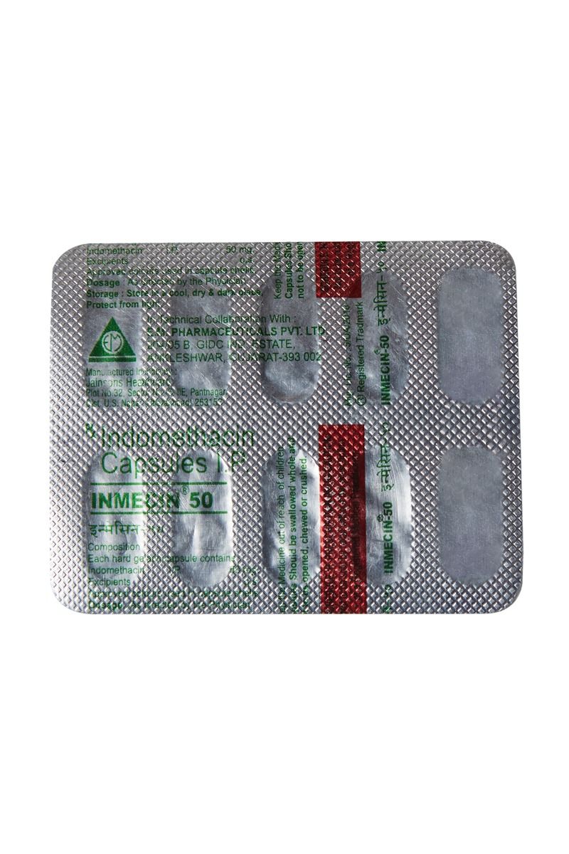 Inmecin 50 Capsule 10's Price, Uses, Side Effects, Composition - Apollo ...