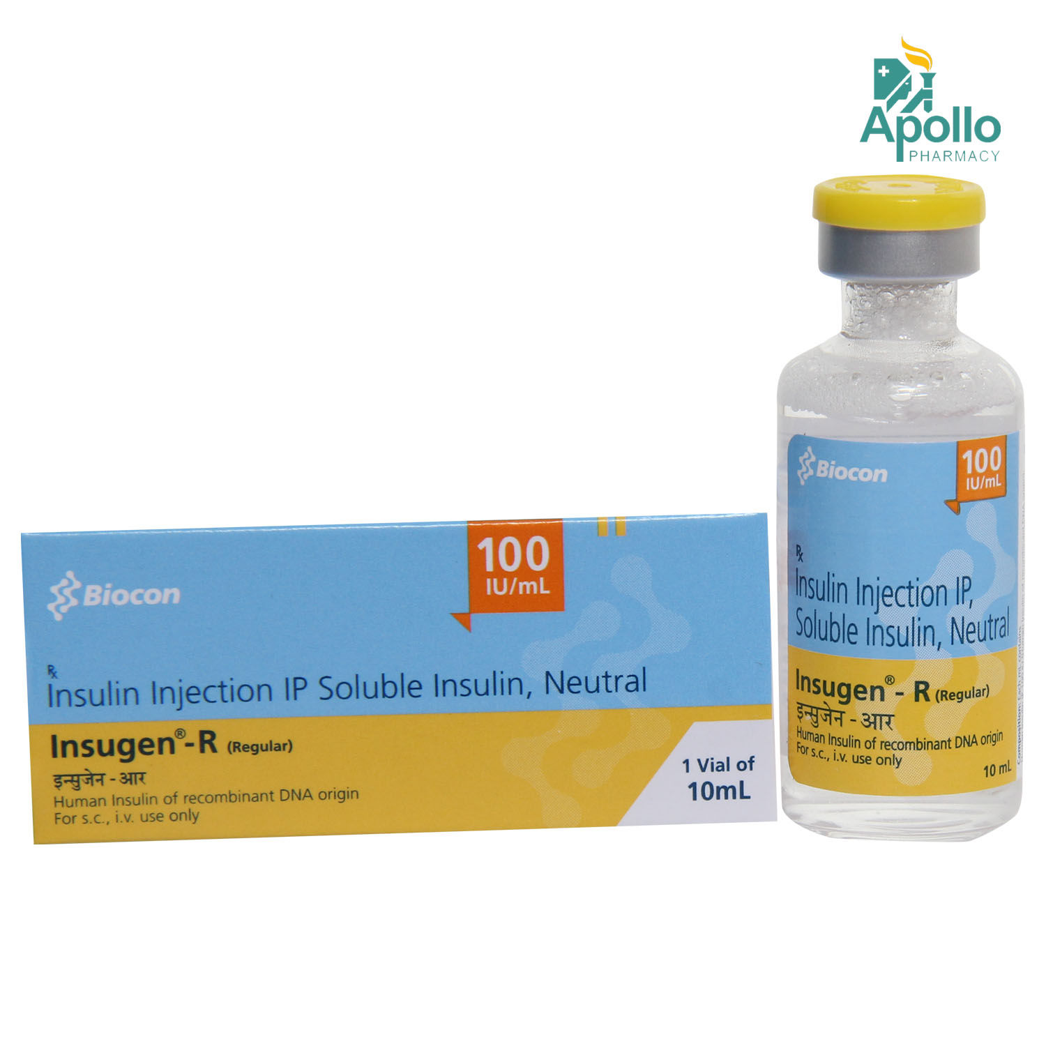 Insugen R 100IU/ml Solution for Injection 10 ml Price, Uses, Side ...