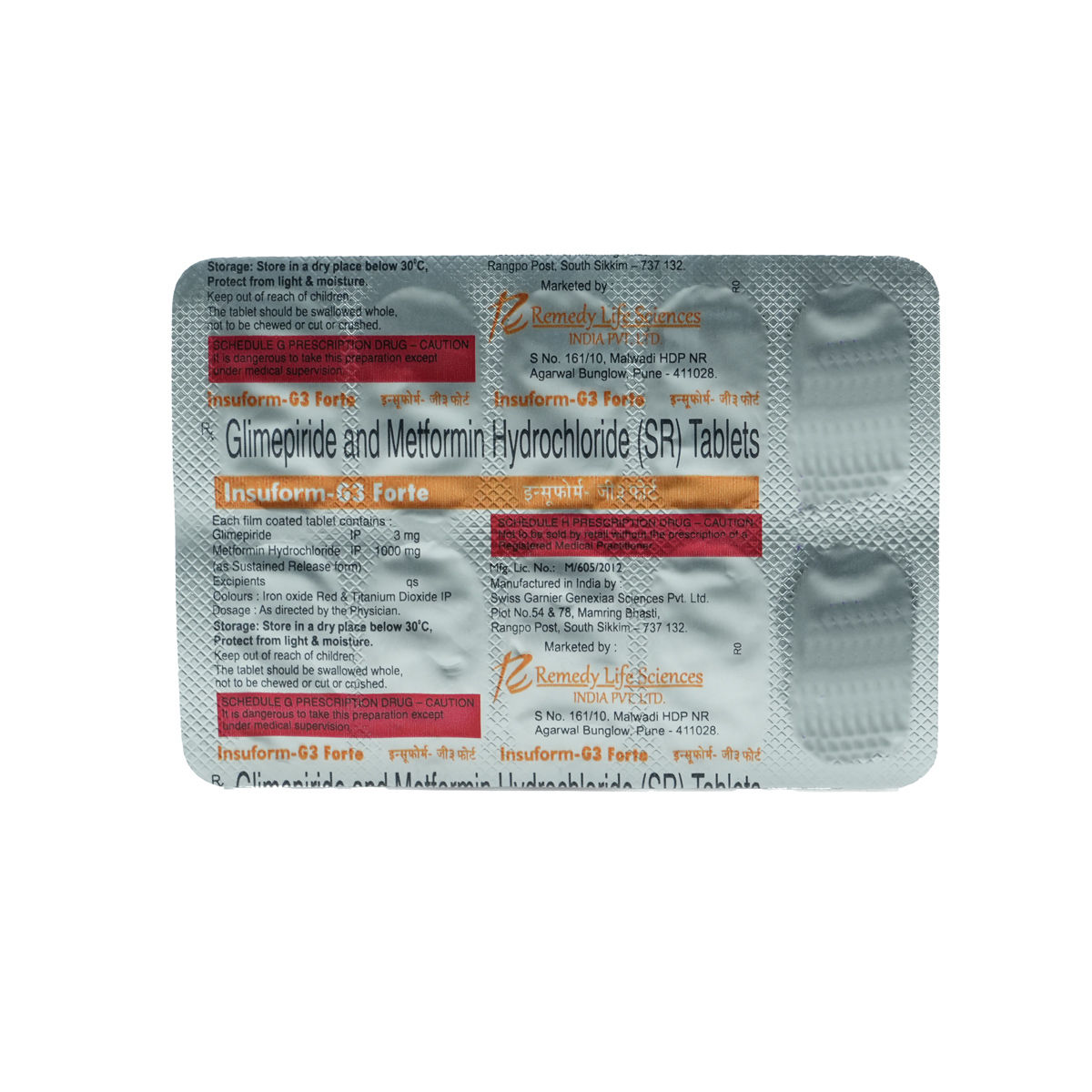 Insuform G3 Forte Tablet | Uses, Side Effects, Price | Apollo Pharmacy