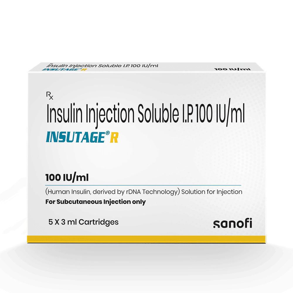 Insutage R 100Iu/Ml Cartridge 3 ml | Uses, Side Effects, Price | Apollo ...