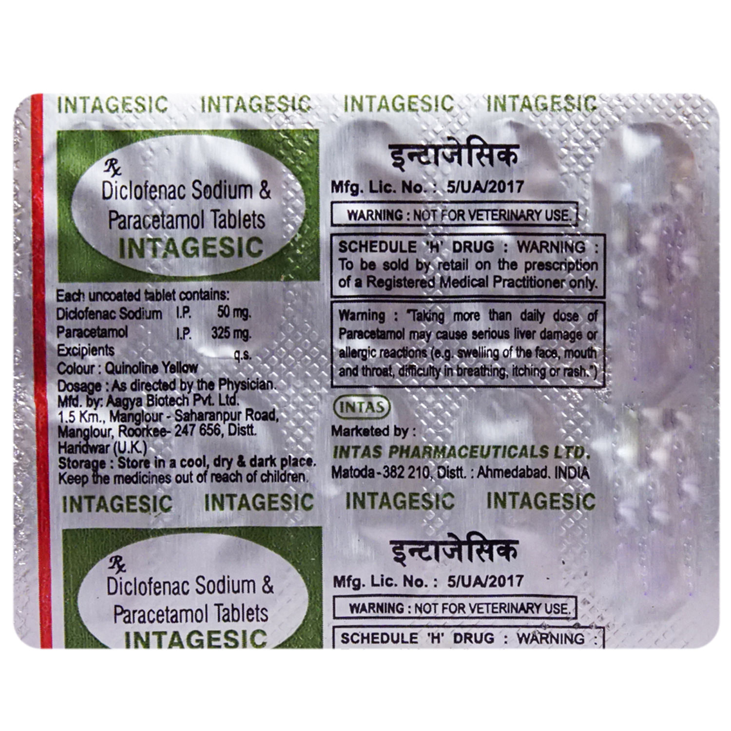 Intagesic Tablet 10's Price, Uses, Side Effects, Composition - Apollo ...