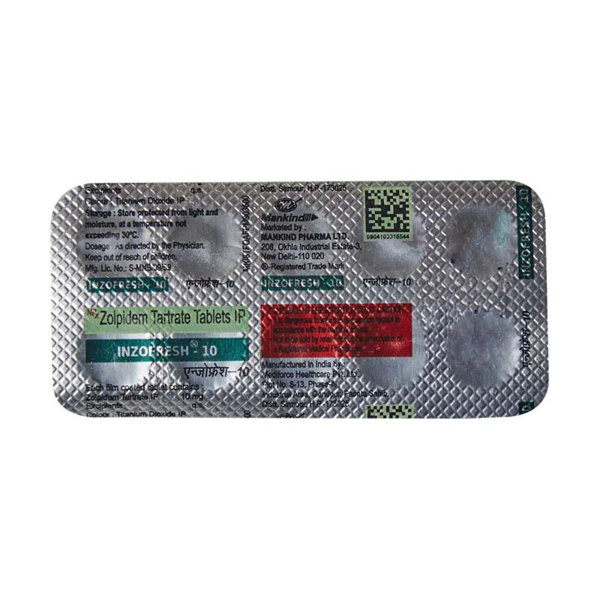 Inzofresh-10 Tablet | Uses, Side Effects, Price | Apollo Pharmacy