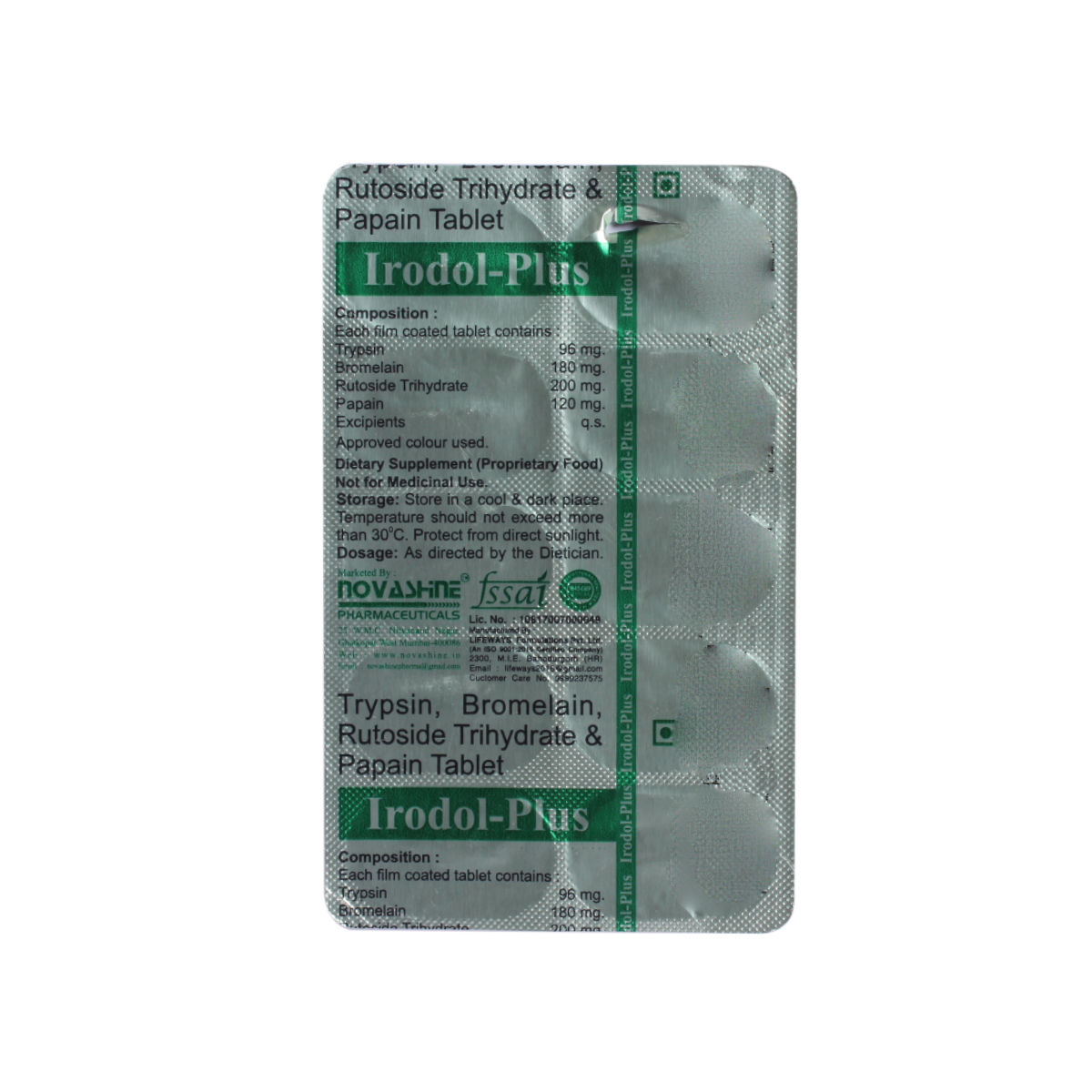 Irodol-Plus Tablet 10's Price, Uses, Side Effects, Composition - Apollo ...