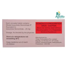 Isonorm 20 mg Tablet | Uses, Side Effects, Price | Apollo Pharmacy