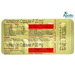 Isotroin 20 Capsule | Uses, Side Effects, Price | Apollo Pharmacy