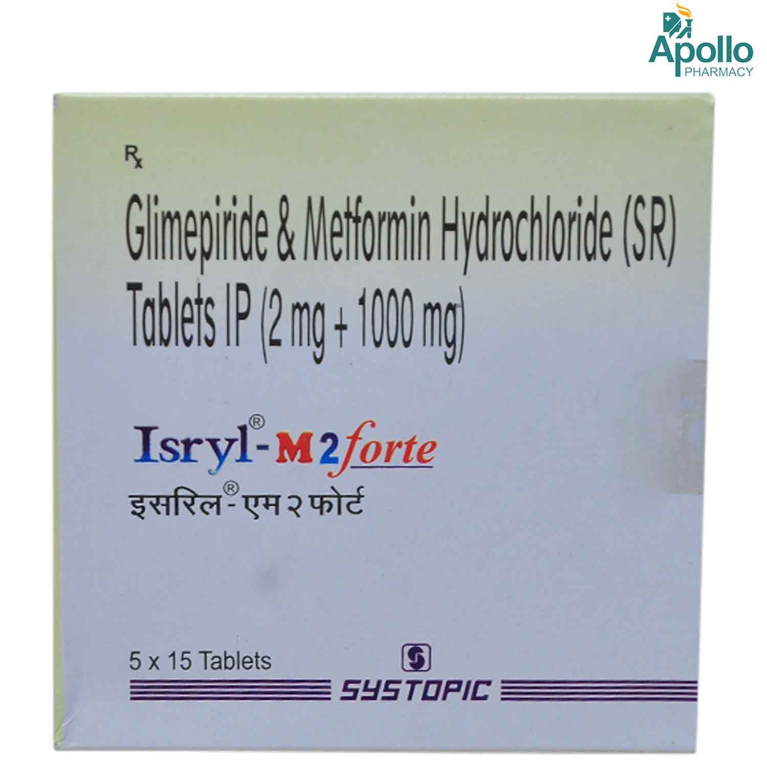 Isryl-M 2 Forte Tablet 15's Price, Uses, Side Effects, Composition ...